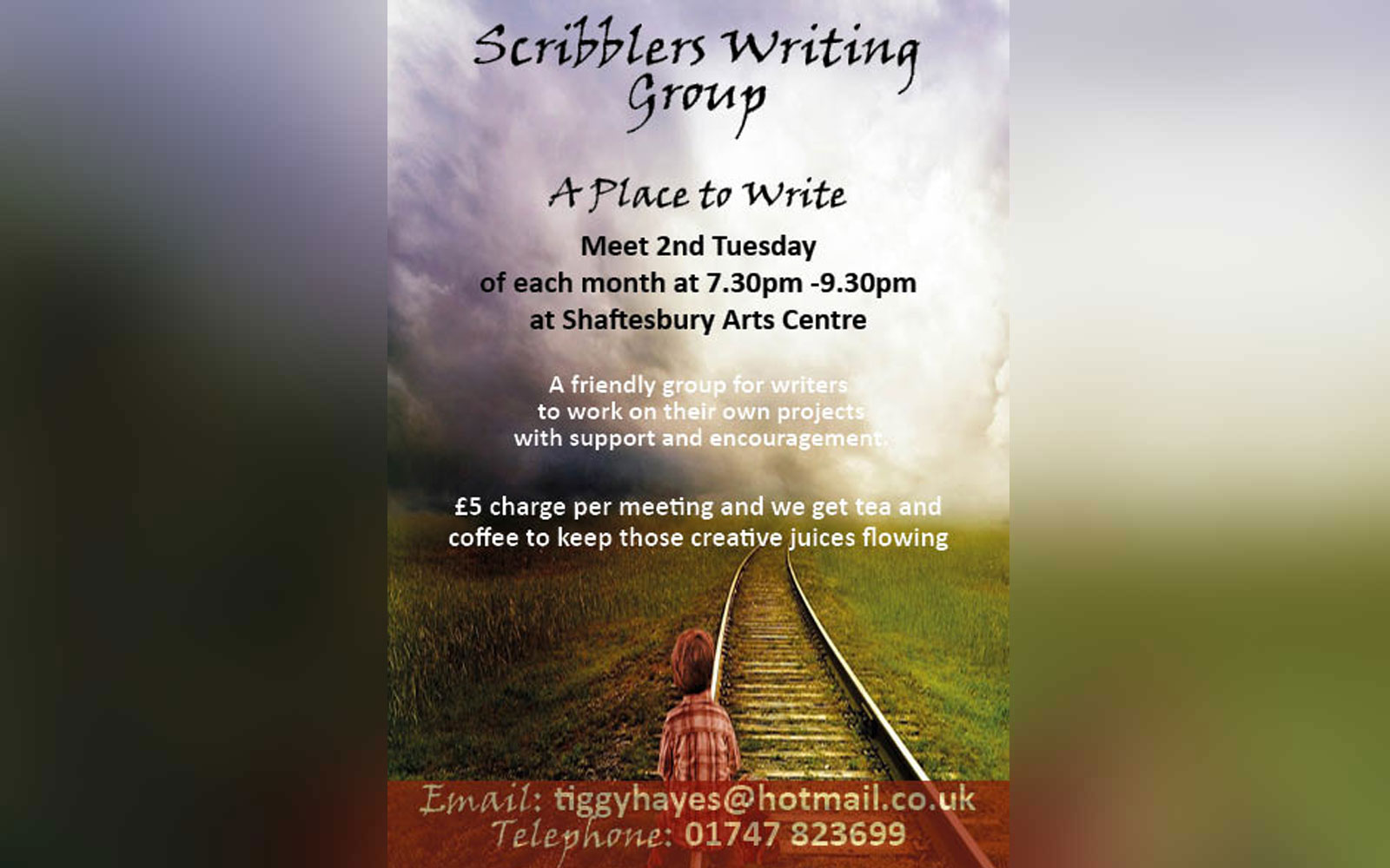 Scribblers Writing Group – Space To Write - Shaftesbury Arts Centre